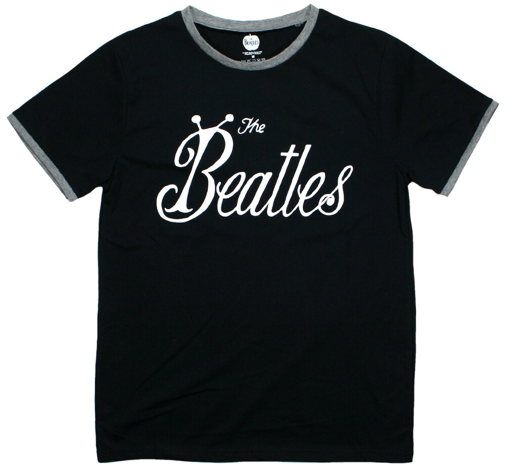 【楽天市場】The Beatles / Bug Logo Ringer Tee 2 (Black) - ザ・ビートルズ Tシャツ：Lury
