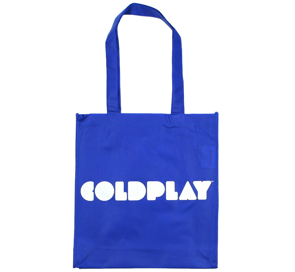 【楽天市場】Coldplay / Logo Eco Shopper (Blue) - コールドプレイ エコ バッグ：Lury