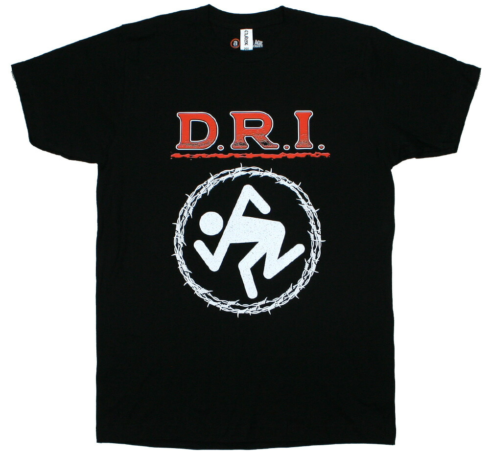【楽天市場】Dirty Rotten Imbeciles / Barbed Wire Skanker Tee (Black) - D.R.I ...