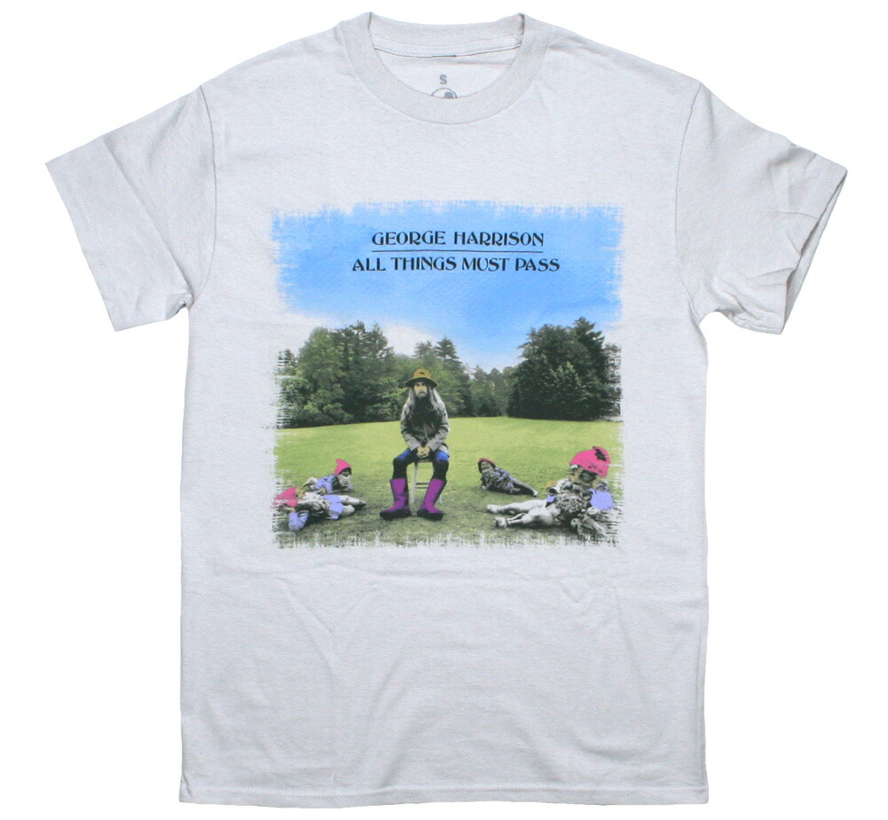 【楽天市場】George Harrison / All Things Must Pass Tee 3 (Grey) - ジョージ・ハリスン Tシャツ：Lury