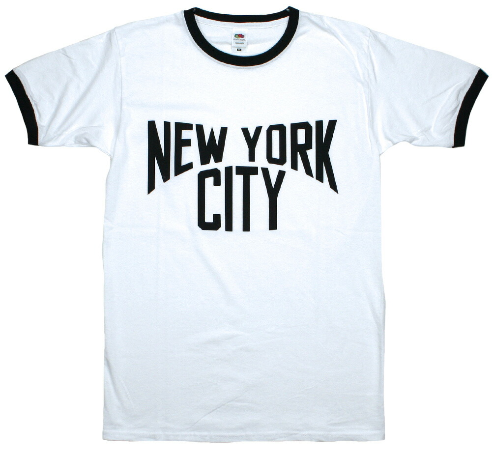 【楽天市場】New York City Ringer Tee (White/Black) - ニューヨーク・シティ Tシャツ：Lury