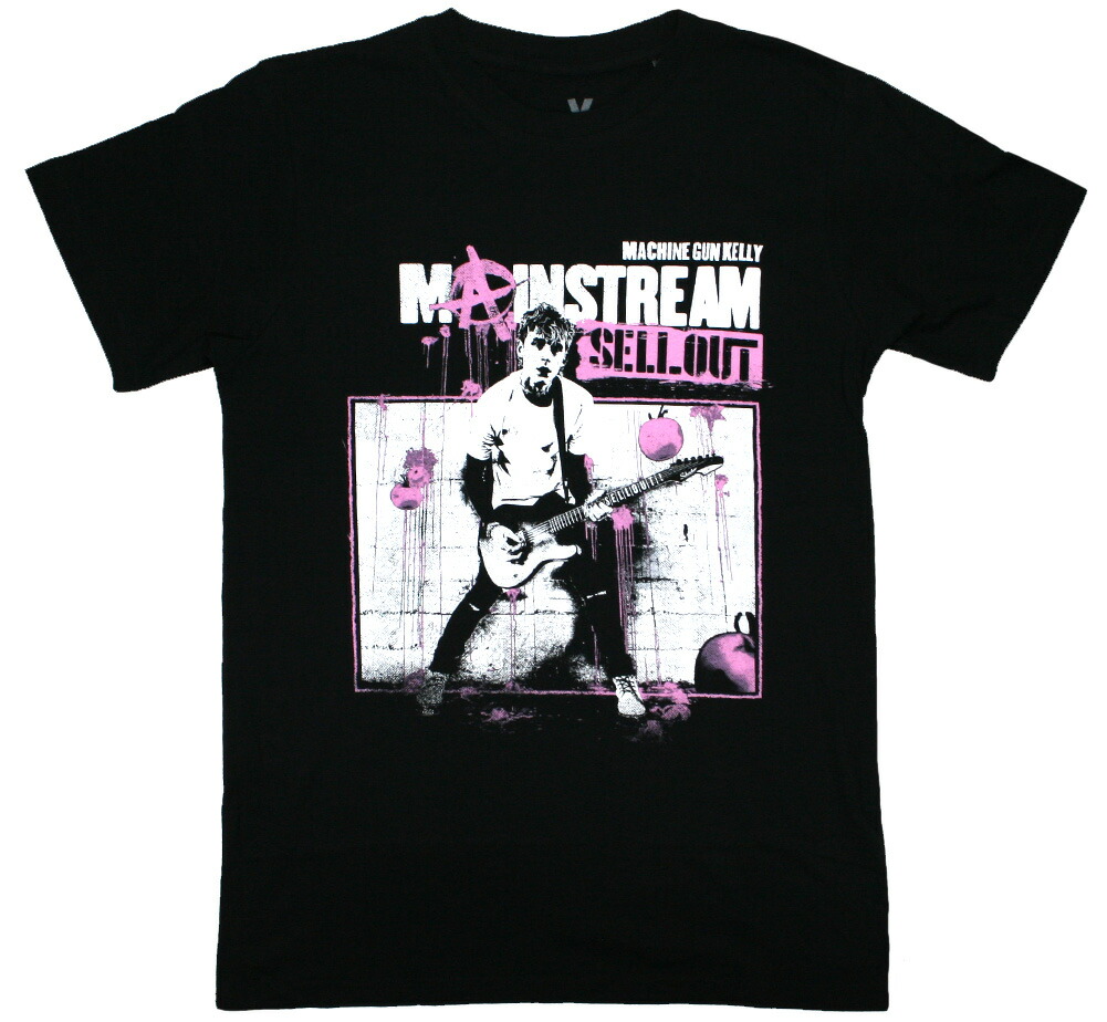 【楽天市場】Machine Gun Kelly / Mainstream Sellout Tee 1 (Black) - マシン・ガン・ケリー ...