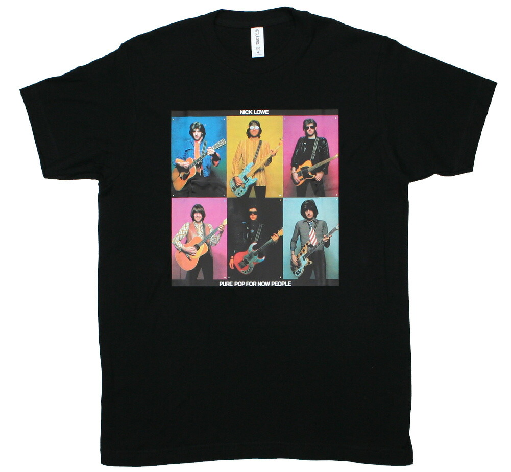 【楽天市場】Nick Lowe / Pure Pop for Now People Tee (Black) - ニック・ロウ Tシャツ：Lury