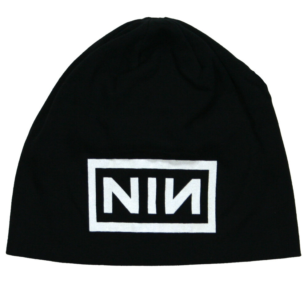 【楽天市場】Nine Inch Nails / NIN Logo Beanie Hat (Black) - ナイン・インチ・ネイルズ ビーニー ...