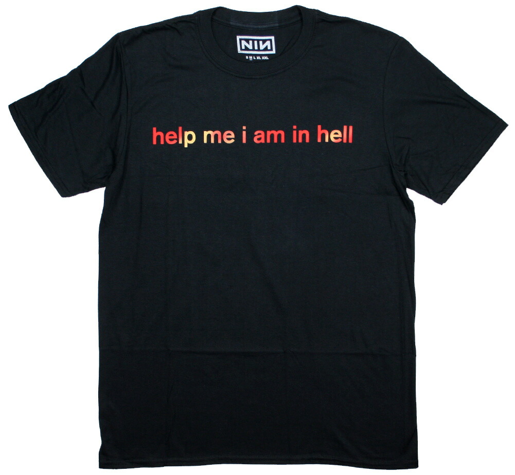 【楽天市場】Nine Inch Nails / Help Me I Am in Hell Tee (Black) - ナイン・インチ・ネイルズ ...