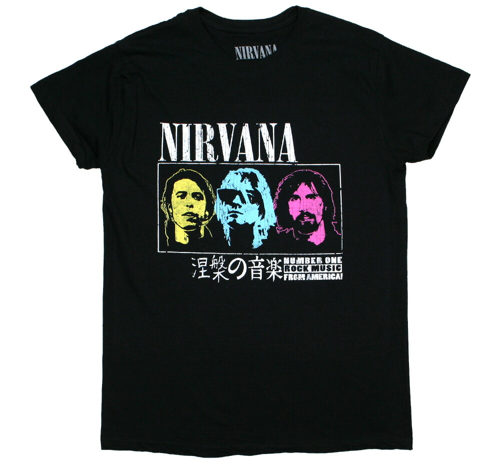 【楽天市場】Nirvana / 涅槃の音楽 Tee (Black) - ニルヴァーナ Tシャツ：Lury