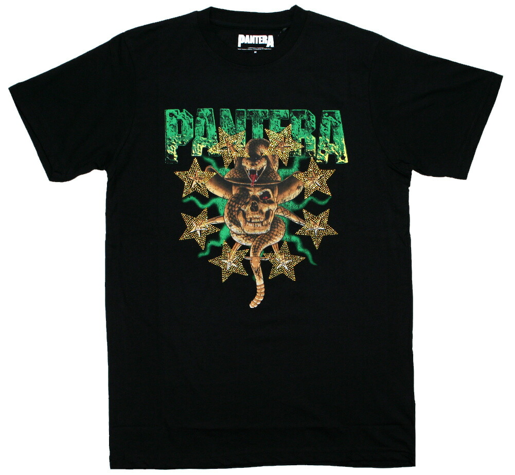 【楽天市場】Pantera / Skull & Snake Diamante Tee (Black) - パンテラ Tシャツ：Lury