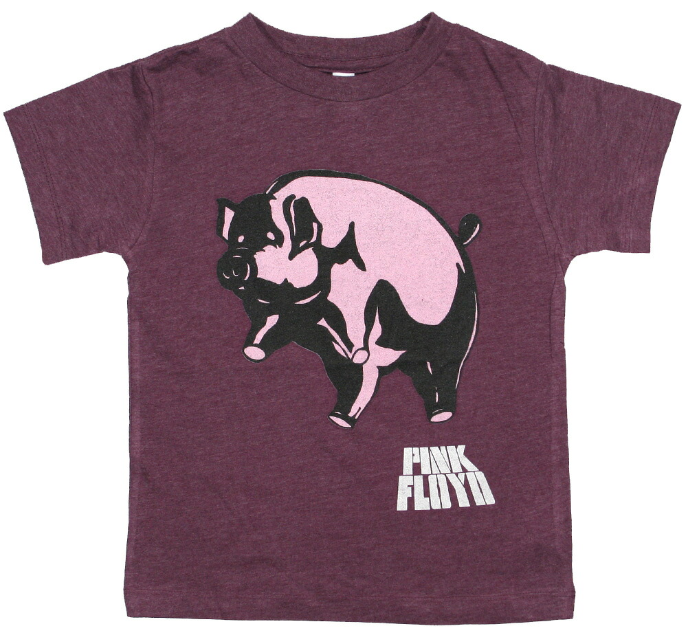 【楽天市場】Pink Floyd / Algie Pig Kids Tee (Maroon) - ピンク・フロイド キッズ Tシャツ：Lury