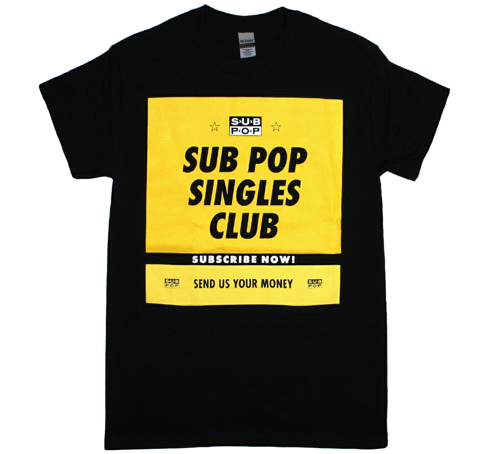 【楽天市場】Sub Pop Records / Sub Pop Singles Club Tee (Black) - サブ ポップ レコーズ ...