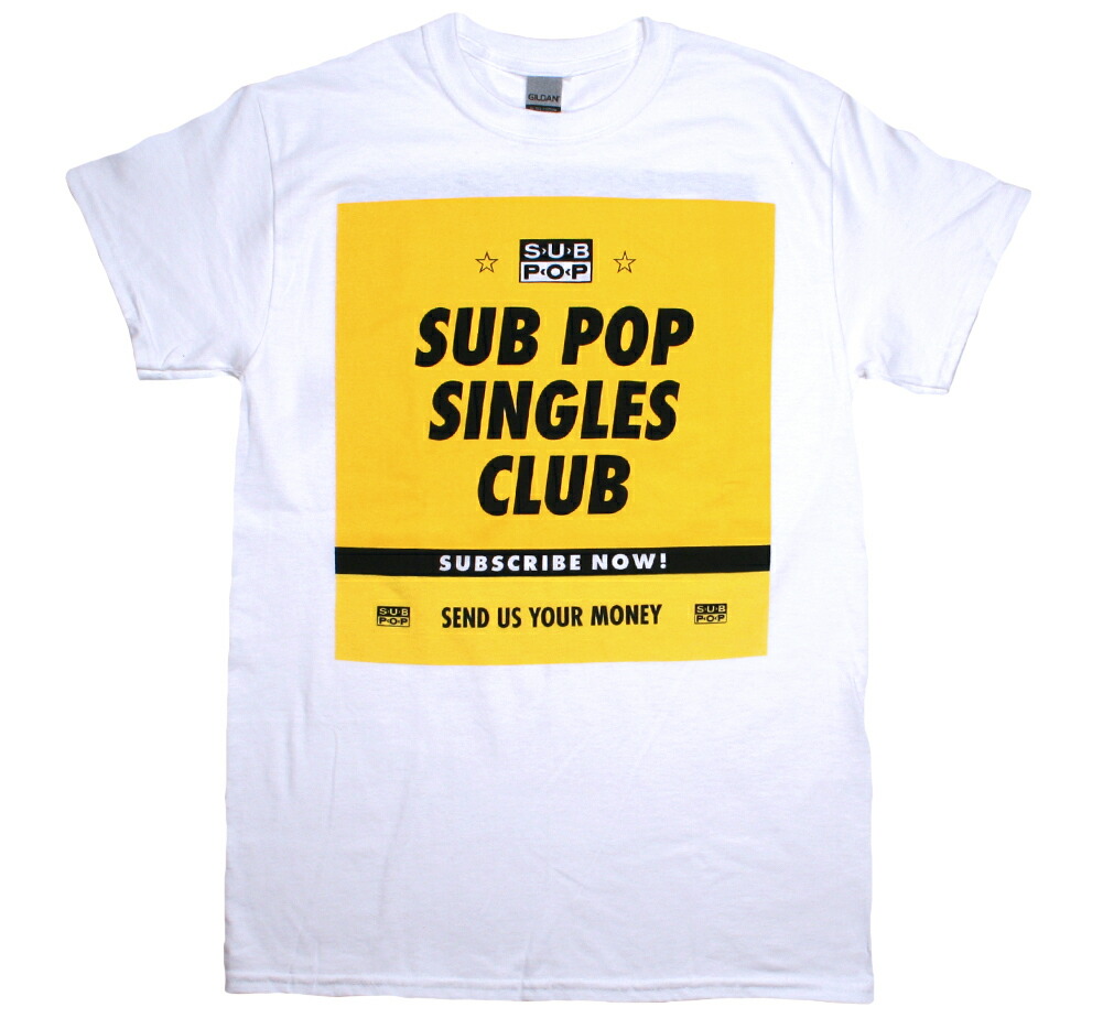 【楽天市場】Sub Pop Records / Sub Pop Singles Club Tee (White) - サブ ポップ レコーズ ...