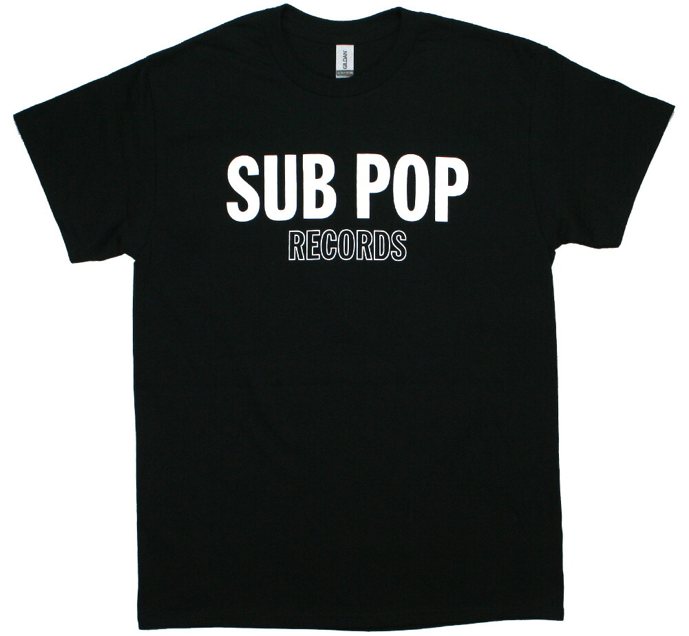 【楽天市場】Sub Pop Records / Text Logo Tee 1 (Black) - サブ ポップ レコーズ Tシャツ：Lury