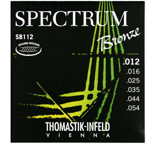 【楽天市場】[Thomastik-Infeld] SPECTRUM Bronze SB112 (.012-.054) - トマスティック イン ...