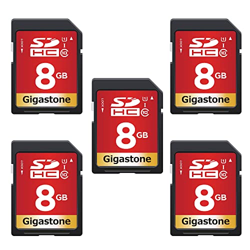 【楽天市場】Gigastone 8GB 5枚パック SDカード UHS-I U1 Class 10 SDHC メモリーカード フルHD ビデオ キャノン ニコン ソニー ペンタックス コダック ...