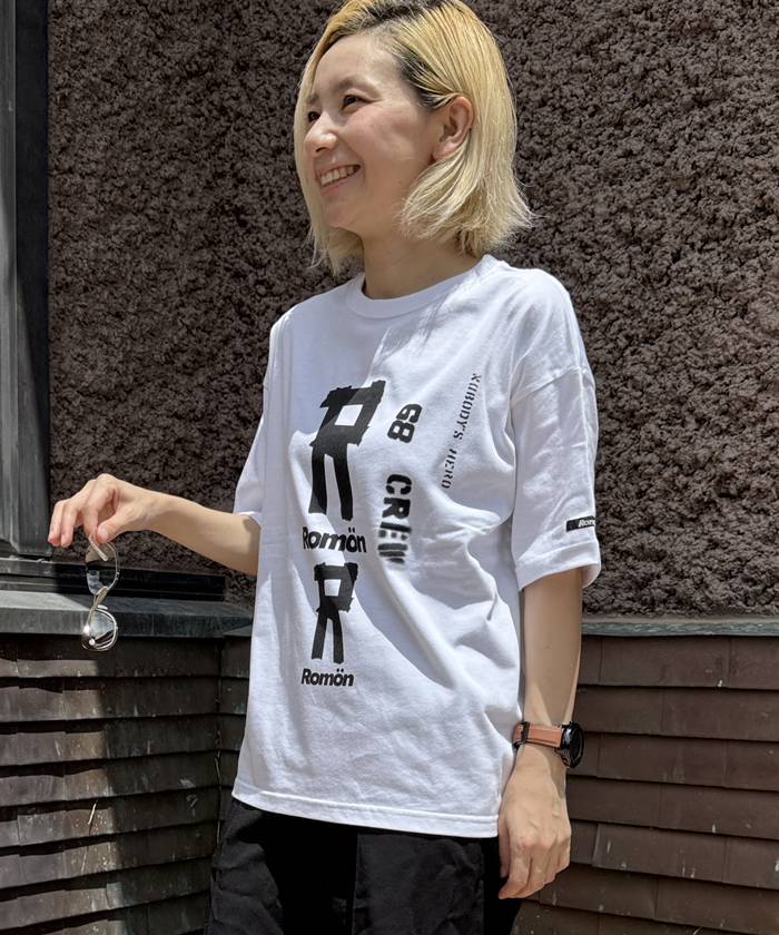 【楽天市場】rv046 (Rx2) ビックシルエット バックプリント T-shirts ロゴ Tシャツ 半袖 Tシャツ ティーシャツ シンプル ...