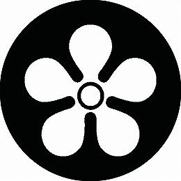 【楽天市場】【送料無料】家紋シール 朧梅鉢 丸型 or 四角 KS-3115：PC-SUPPLY