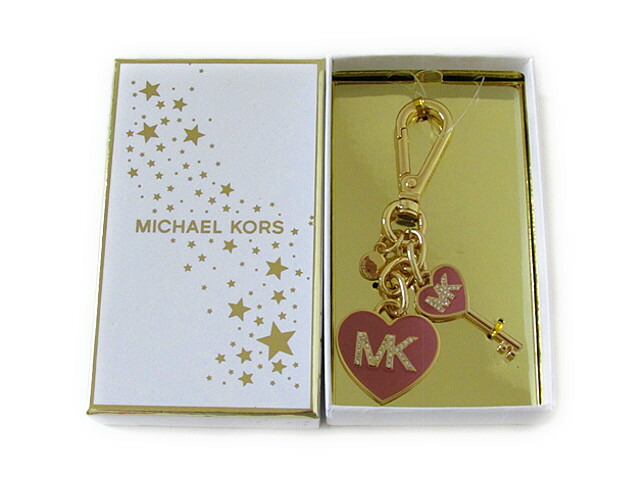 【楽天市場】【スペシャル】MICHAEL KORS マイケルコース キーホルダー チャーム MK エナメル ハート キーフォブ ゴールド ...