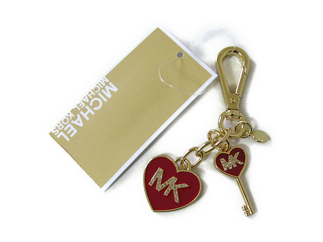 【楽天市場】【スペシャル】MICHAEL KORS マイケルコース キーホルダー チャーム MK エナメル ハート キーフォブ ゴールド ...