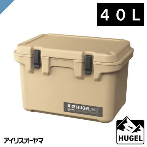 【楽天市場】アイリスオーヤマ ヒューゲル クーラーボックス 40L TC-40 ベージュ HUGEL TC40：ライズラン