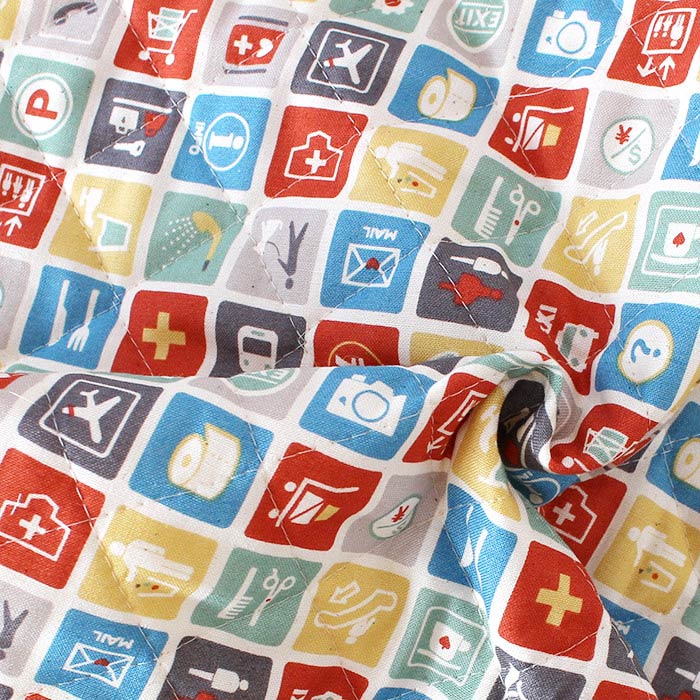 【楽天市場】[カット済キット]ピクトグラム キナリ【入園入学 5点セット】手作りキット 簡単 生地 レッスンバッグ シューズバッグ 体操服袋 ...