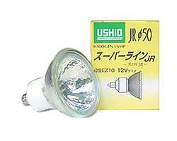 【楽天市場】JR12V35WLWKEZH USHIO ダイクロハロゲンランプ 12V用EZ10口金 Φ50mm 35W（50W形）（広角） JR12V35WLW/K/EZ-H：照明器具の専門店 ...