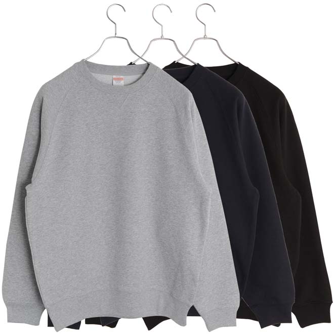 【楽天市場】United Athle(ユナイテッドアスレ)10.0オンス ラグランスリーブ クルーネック スウェット（裏パイル） (5242-01) (524201)【5242-01】：VOLUME