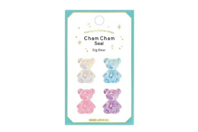 【楽天市場】【全品 送料無料！】 セット商品 10枚入り オリジナル Cham ChamシールBIG BEAR クマ ステッカー 文房具 雑貨 ...