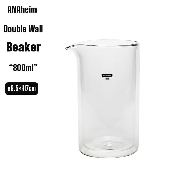 【楽天市場】ANAheim Double Wall Beaker “800ml” アナハイム ダブルウォールビーカー 二重構造 ガラスサーバー ...