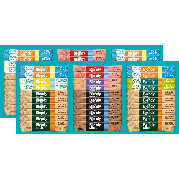 【楽天市場】お中元 スティックコーヒー カフェオレ ギフト 送料無料 AGF ブレンディスティックアイス＆ホットオレギフト BS-50【コーヒー 夏季限定フレーバー】【内祝い 出産内祝い 結婚 ...