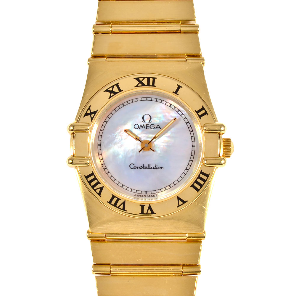 【楽天市場】オメガ OMEGA 795.1081 コンステレーション 腕時計 クォーツ ホワイトシェル文字盤 金無垢 K18YG レディース ...