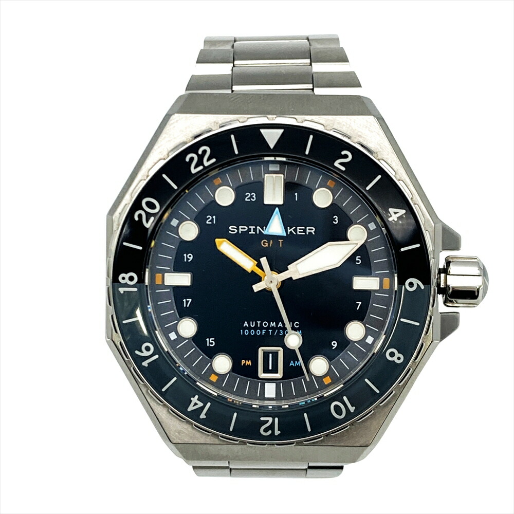 【楽天市場】SP-5119-11 スピニカー SPINNAKER デュマ GMT オートマチック 腕時計 自動巻 ブラック文字盤 DUMAS ...