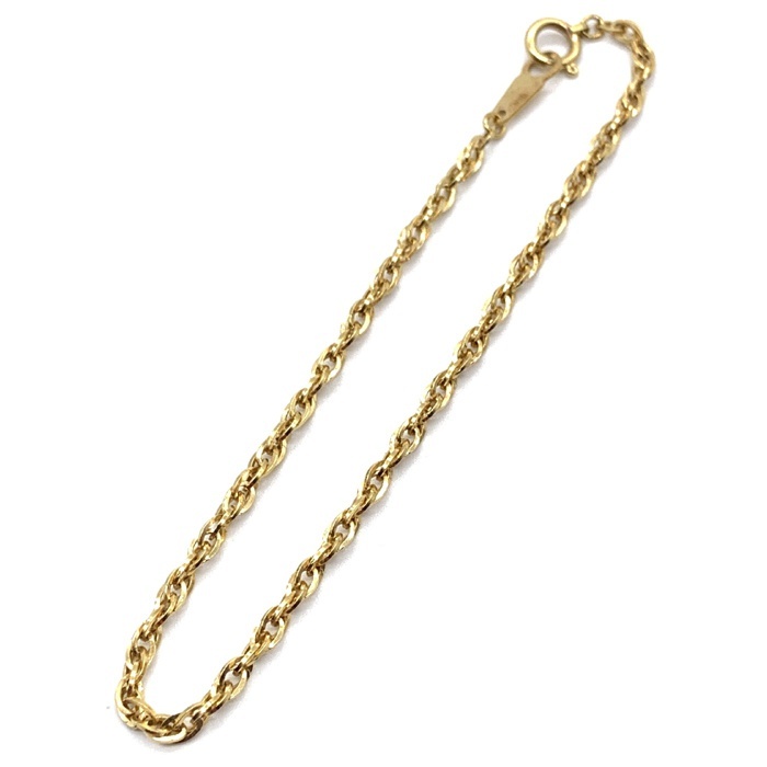 【楽天市場】K18 チェーンブレスレット 3.04g Size 18cm【中古】 rf：goldragstation
