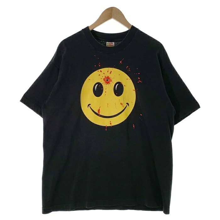 【楽天市場】SMILE GUN SHOT Print Tee スマイル ガンショット プリントTシャツ ブラック フルーツオブザルーム2枚タグ ...