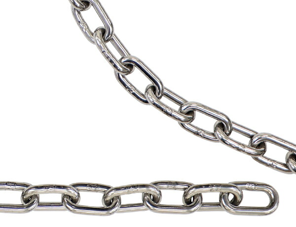 【楽天市場】送料無料 ステンレスチェーン チェーン 線径約12mm 使用荷重約1.5t 約1500kg 約2m SUS304 JIS規格 ...