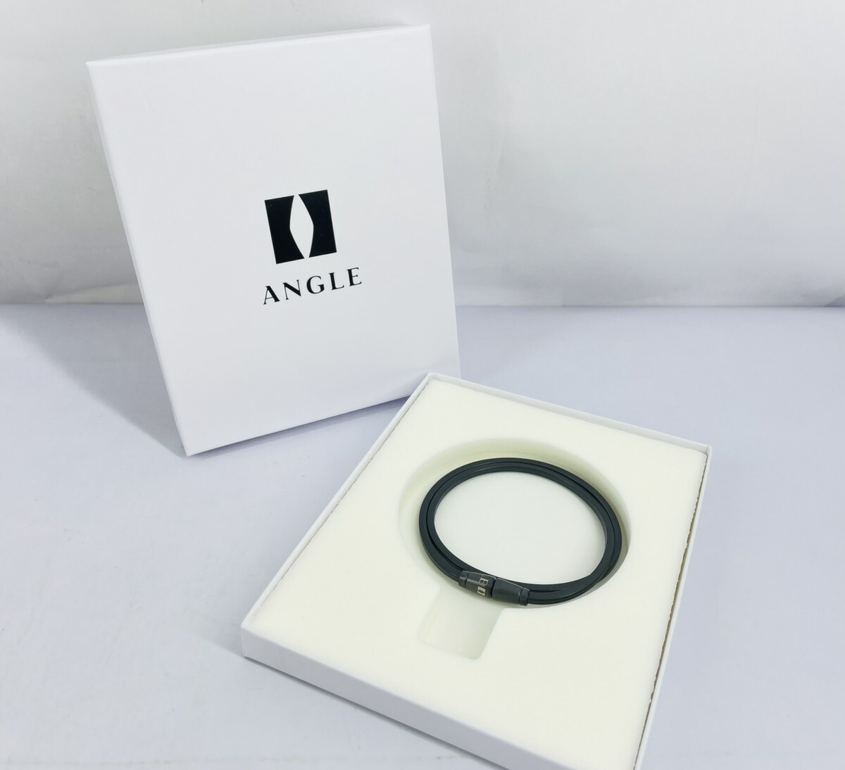 【楽天市場】【中古・未使用品】 アングル e.モデル 02 ネックレス ANGLE e.MODEL 02 NECKLACE AE 02 N マットブラック L（50cm）磁気ネックレス ...