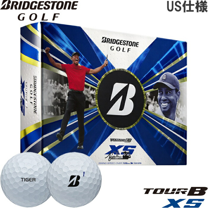 【楽天市場】ブリヂストン TOUR B XS タイガーウッズ エディション ゴルフボール 1ダース (12球入り) 2022 US仕様 BRIDGESTON ツアーB XS Tiger ...