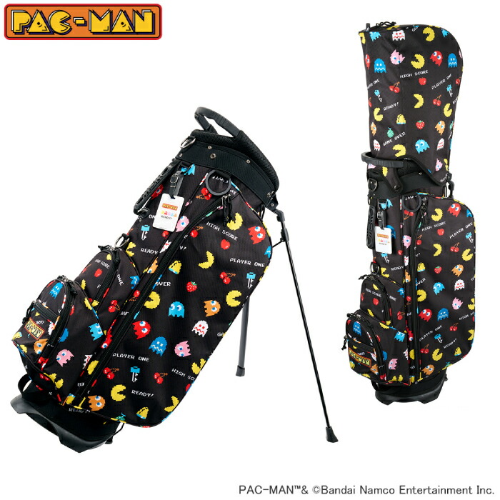 【楽天市場】PAC-MAN パックマン スタンドバッグ OCB0007 バンダイナムコエンターテインメント 公式グッズ：ゴルフアトラス