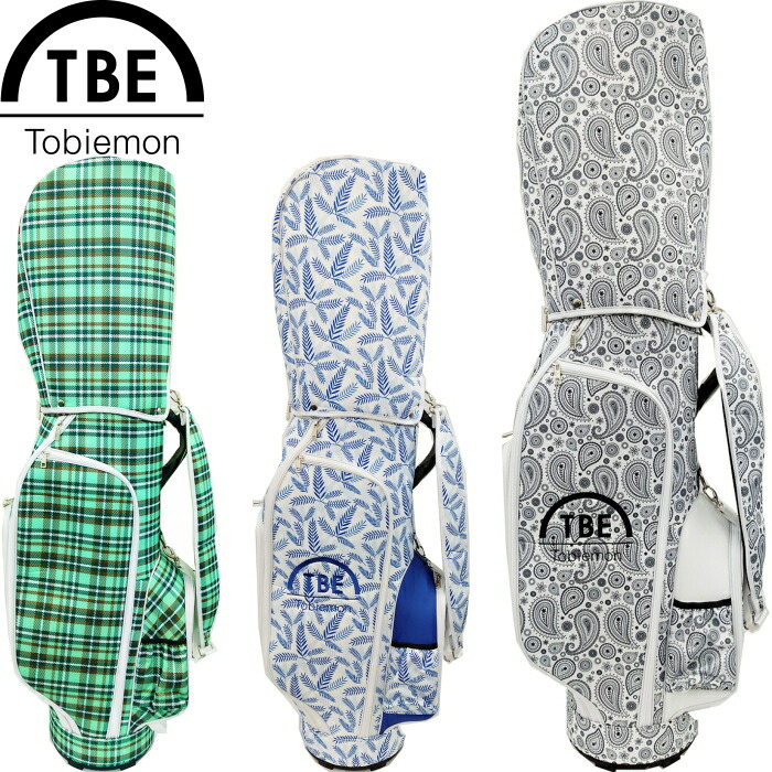 【楽天市場】TOBIEMON 飛衛門 9.5インチ キャディバッグ T-CB 軽量3.7kg ペイズリー柄/リーフ柄/チェック柄：ゴルフアトラス