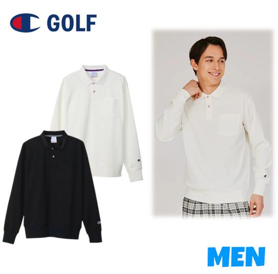 【楽天市場】【30% OFF】Champion GOLF チャンピオンゴルフC3-CG403 メンズ長袖ポロシャツ：72楽天市場店