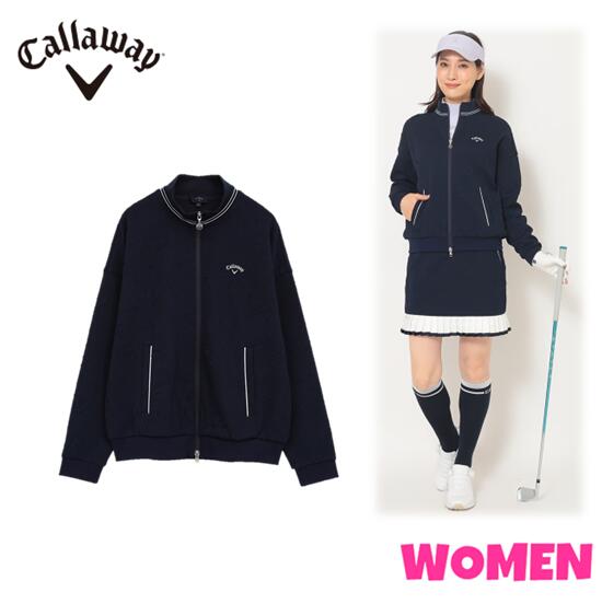 【楽天市場】【30% OFF】CallawayApparel キャロウェイアパレルC25217203 レディースフラワージャカードフルジップ ...