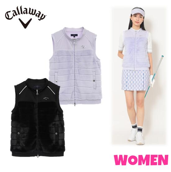 【楽天市場】【30% OFF】CallawayApparel キャロウェイアパレルC25216201 レディーススターストレッチ×ファーベスト ...