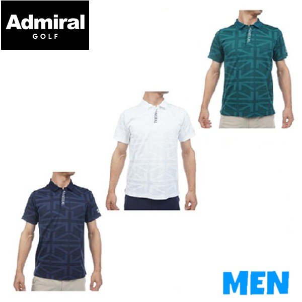 【楽天市場】 ポイント10倍！ Admiral GOLF アドミラルゴルフADMA632 MEN メンズUJジャカード 半袖ポロシャツ：72楽天市場店
