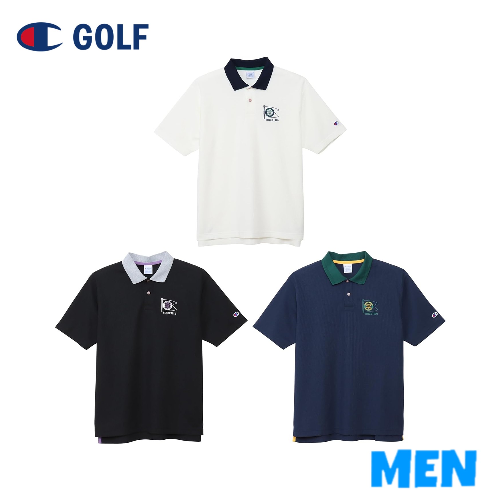 【楽天市場】 ポイント10倍！ Champion GOLF チャンピオンゴルフC3-DG301 メンズショートスリーブポロシャツ：72楽天市場店