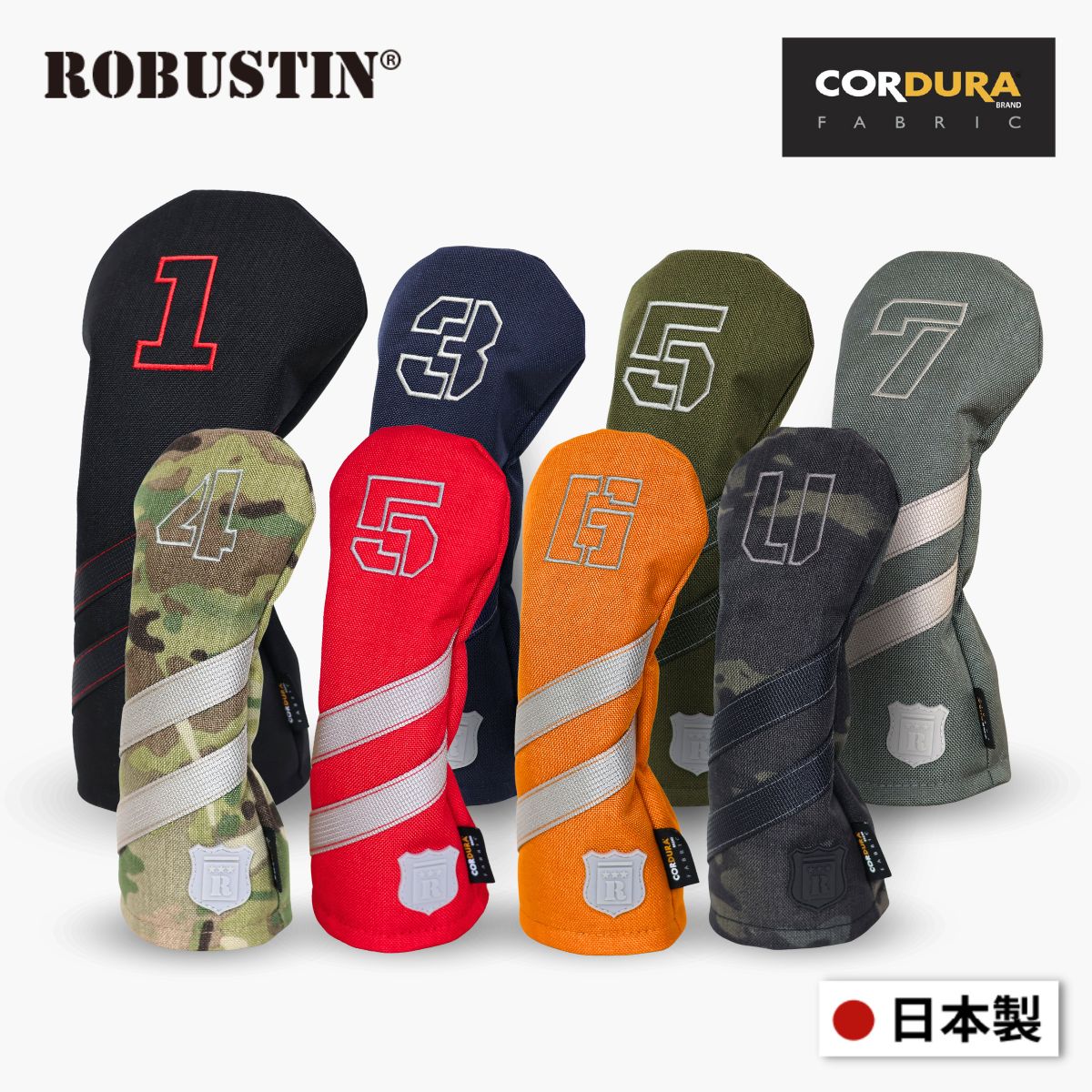【楽天市場】【 雑誌掲載】 コーデュラ ヘッドカバー CORDURA ROBUSTIN コーデュラナイロン ゴルフ ドライバー フェアウェイ ...
