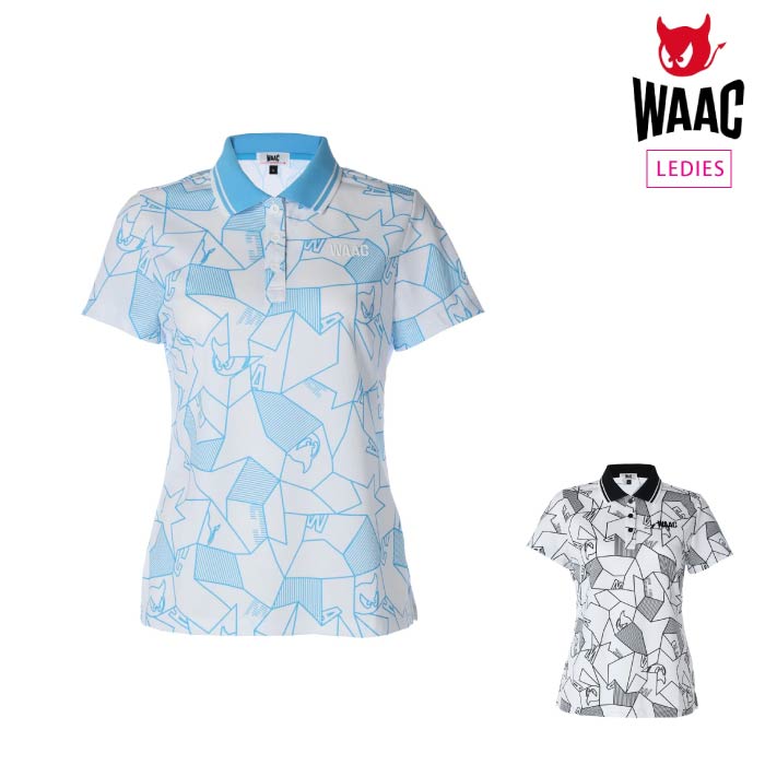 【楽天市場】【20%OFF SALE】WAAC ワック ゴルフ半袖シャツ ゴルフウェア レディース WOMENS WAACKYジオメトリック 半袖ポロシャツ 072242080 春夏 2024 ...