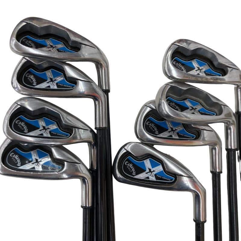【楽天市場】【中古】 キャロウェイ X・18 PRO SERIES 8S USA アイアンセット IR RCH PRO SERIES M75i ...