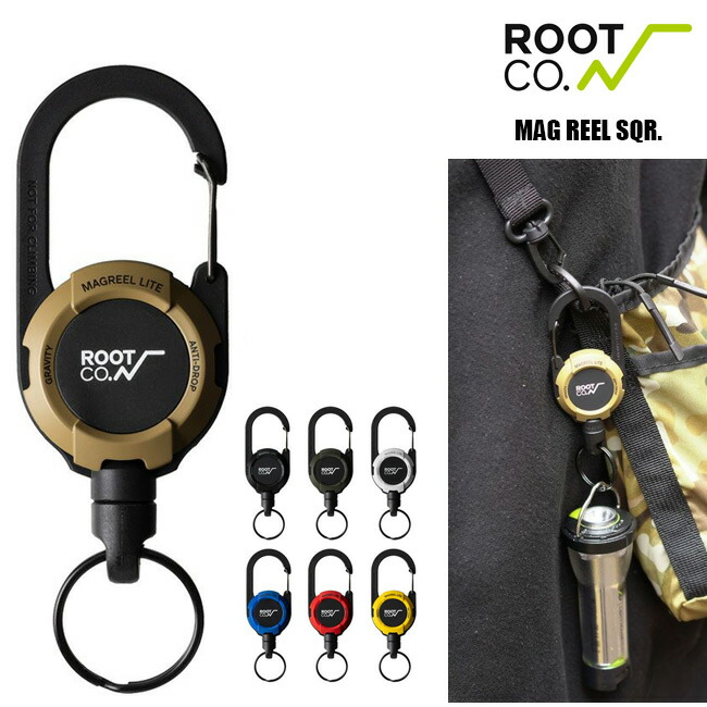【楽天市場】ROOT CO. ルート コー カラビナリール GRAVITY MAG REEL LITE マグネットを内蔵したカラビナ付きコードリールキーホルダー 春夏 秋冬：GOLGODA
