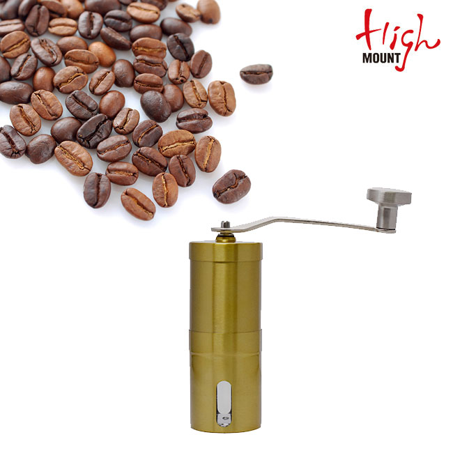 【楽天市場】コーヒーミル ゴールドカラー2カップ 手動 HIGHMOUNT ハイマウント コーヒー キャンプ グランピング アウトドア 春夏 秋冬：GOLGODA