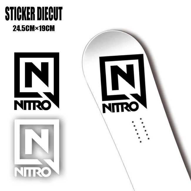 【楽天市場】ステッカー NITRO STICKER DIECUT Lサイズ カッティング 字抜き スノーボード SNOWBOARD：GOLGODA