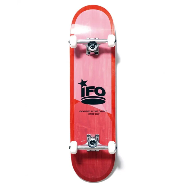 【楽天市場】トランスペアレントコンプリート IFO TRANSPARENT COMPLETE Red 8.0 スケートボード 完成品 組み立て ...