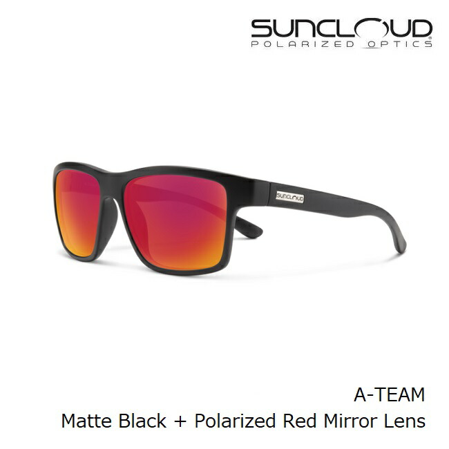【楽天市場】【8/1限定 最大P22倍】サングラス サンクラウド SUNCLOUD A-TEAM / MATTE BLACK / RED ...
